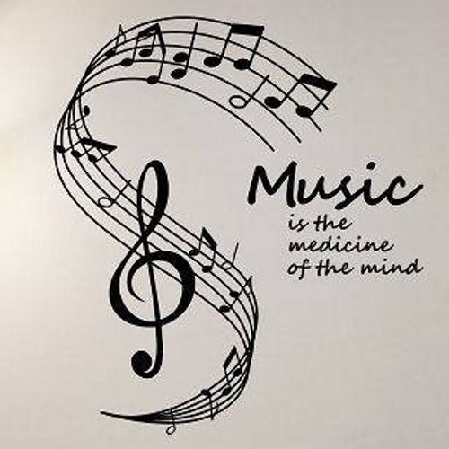 Music is Life Wall Art Quote PVC Decal Wall Art Sticker - Etsy