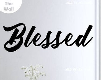 Blessed Wall Decal - Etsy