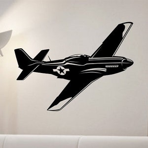 Fighter Jet Wall Decal Sticker Art Decor Bedroom Design Mural Interior ...