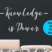 Knowledge Wall Decal Sticker Ver 2 Art Decor Bedroom Design Mural ...
