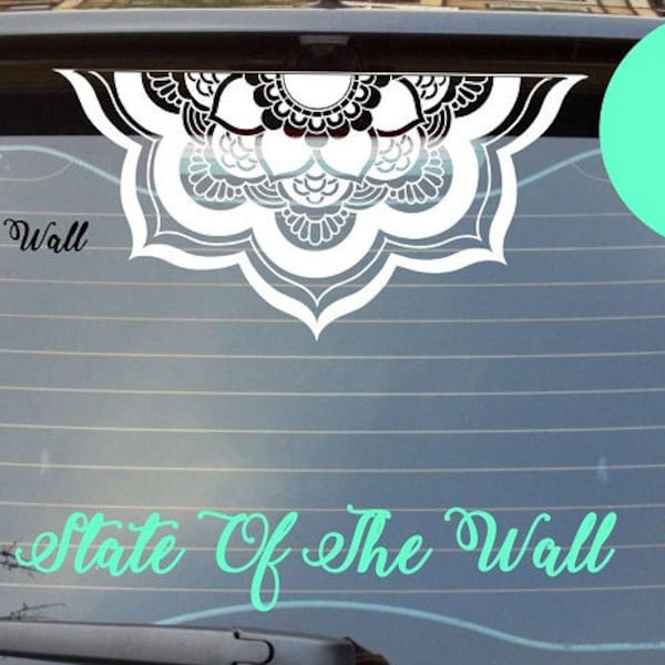 Mandala Car Decal - Etsy Australia