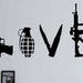 Love Weapons Vinyl Wall Decal Sticker Art Decor Bedroom Design Mural - Etsy