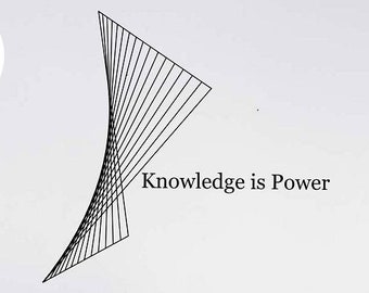 Knowledge is Power Wall Art - Etsy