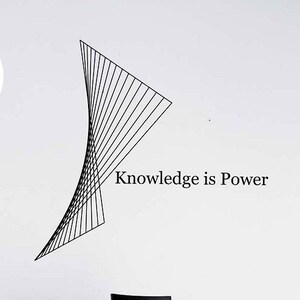 KNOWLEDGE IS POWER Wall Decal Sticker Art Decor Bedroom Design Mural ...
