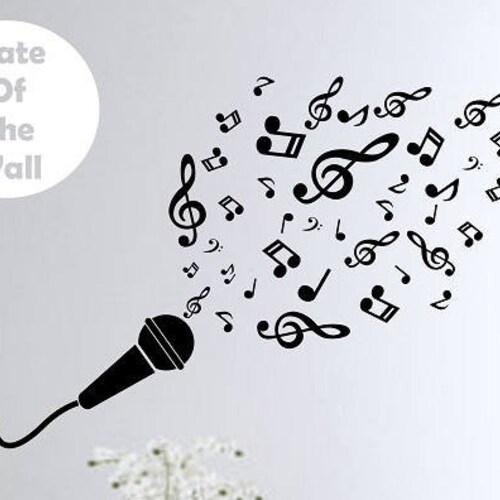 Music is Life Wall Art Quote PVC Decal Wall Art Sticker - Etsy