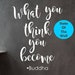 What You Think You Become Buddha Wall Decal Quote Sticker Art Decor ...