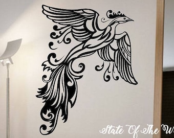 Phoenix Wall Decal 2 Sticker Art Decor Bedroom Design Mural Version ...