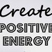 CREATE POSITIVE ENERGY Wall Decal Sticker Art Decor Bedroom Design ...