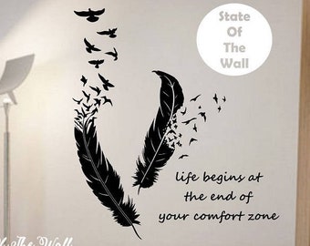 INSPIRE Wall Decal Sticker Art Decor Bedroom Design Mural - Etsy