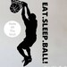 Basketball Dunk Vinyl Wall Decal Sticker Art Decor Bedroom Design Mural ...