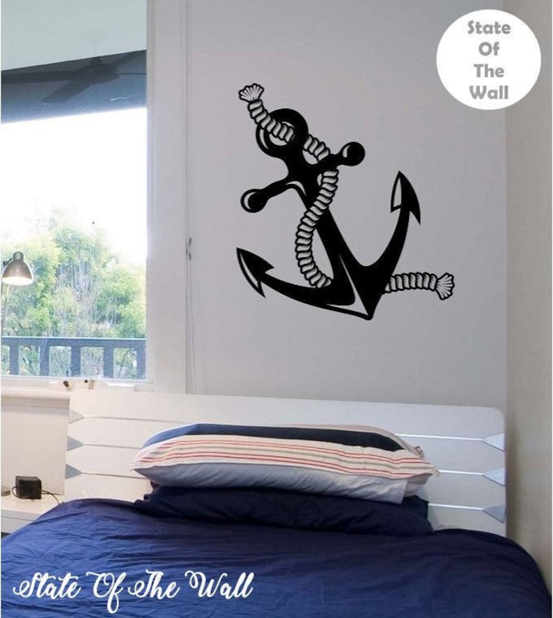 Anchor 2 Wall Decal Vinyl Sticker Art Decor Bedroom Design - Etsy