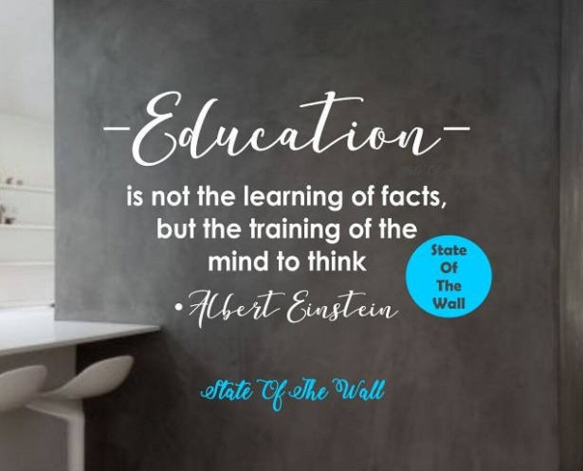 Education Wall Decal Sticker Art Decor Bedroom Design Mural | Etsy