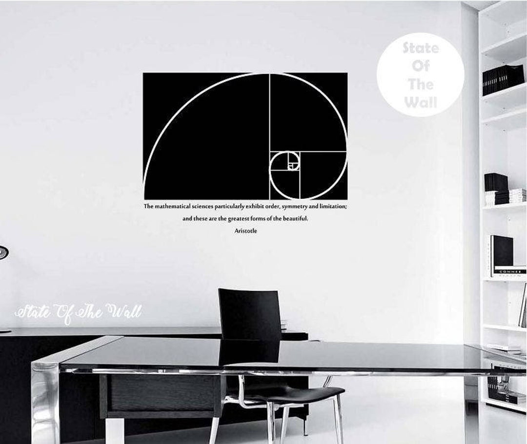 Golden Ratio Wall Decal: Math & Science Interior Design - Etsy