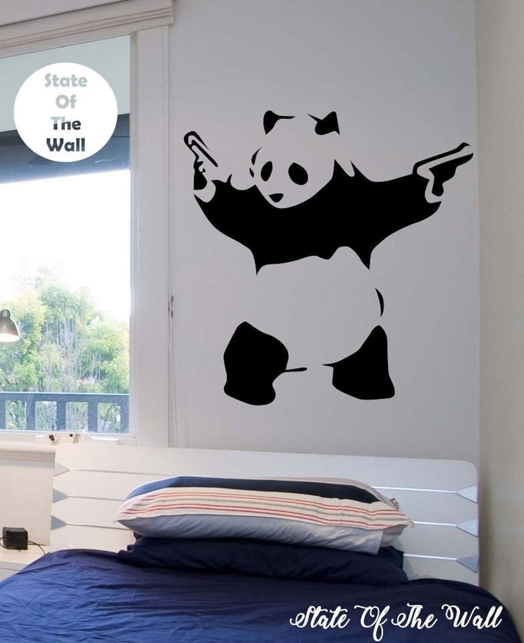 Panda Wall Decal Sticker Art Decor Bedroom Design Mural Nature - Etsy