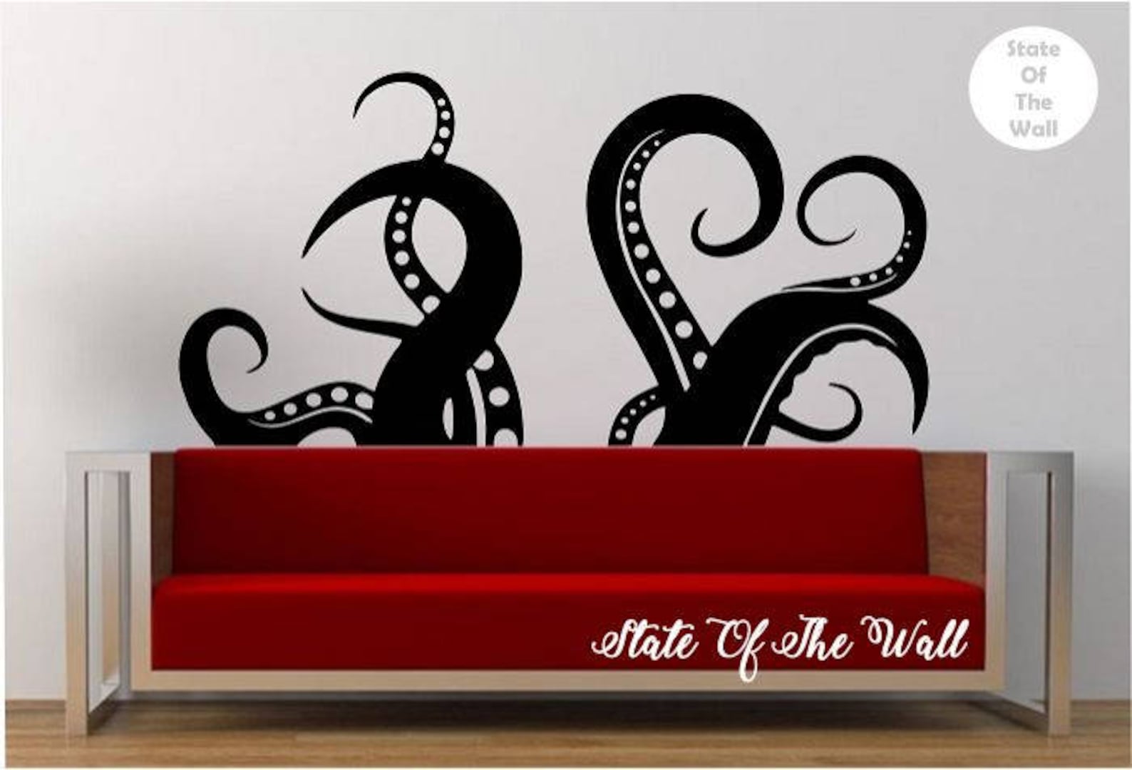 Octopus Tentacles Wall Decal LARGE Vinyl Sticker Art Decor - Etsy