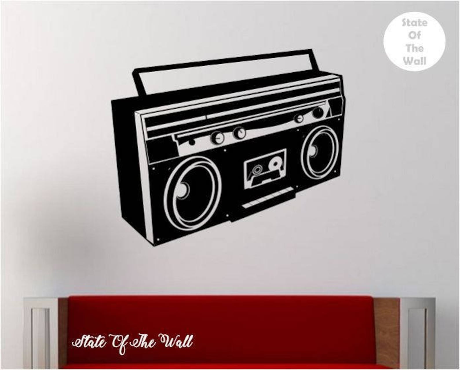 Boombox Wall Decal Vinyl Sticker Art Decor Bedroom Design - Etsy