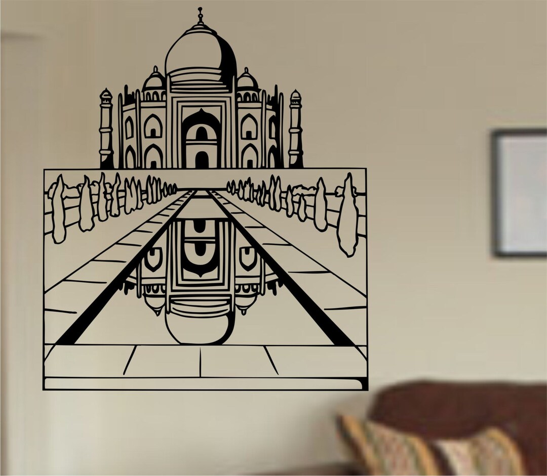 Taj Mahal Vinyl Wall Decal Sticker Art Decor Bedroom Design Mural - Etsy