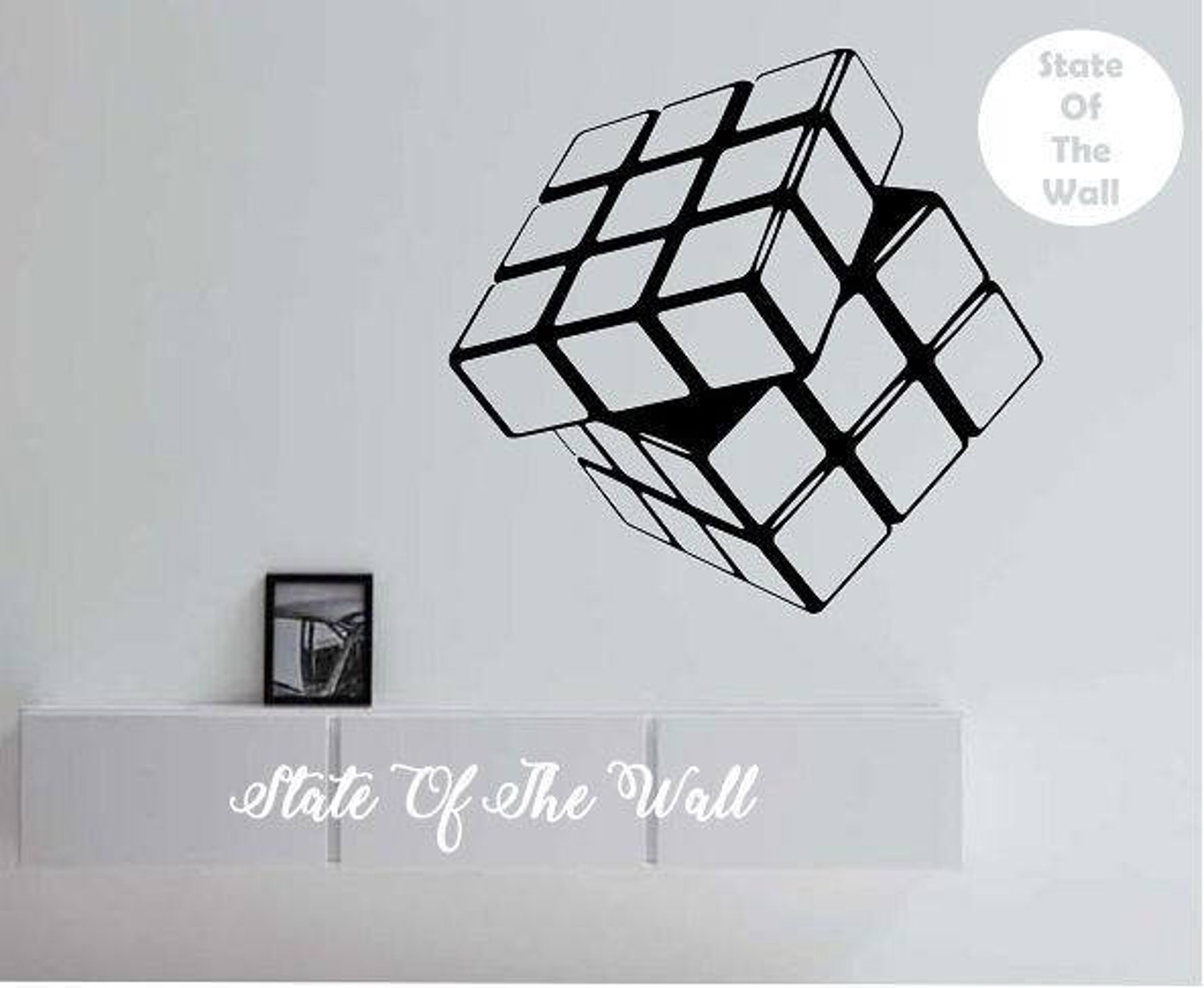 Rubik's Cube Vinyl Wall Decal Sticker Art Decor Bedroom - Etsy