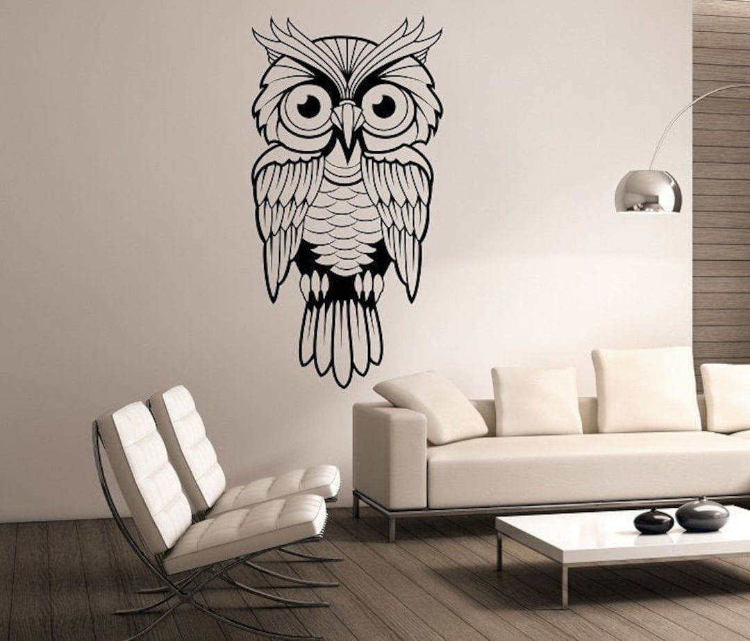 Owl Wall Decal Vinyl Sticker Art Decor Bedroom Design Mural Interior ...