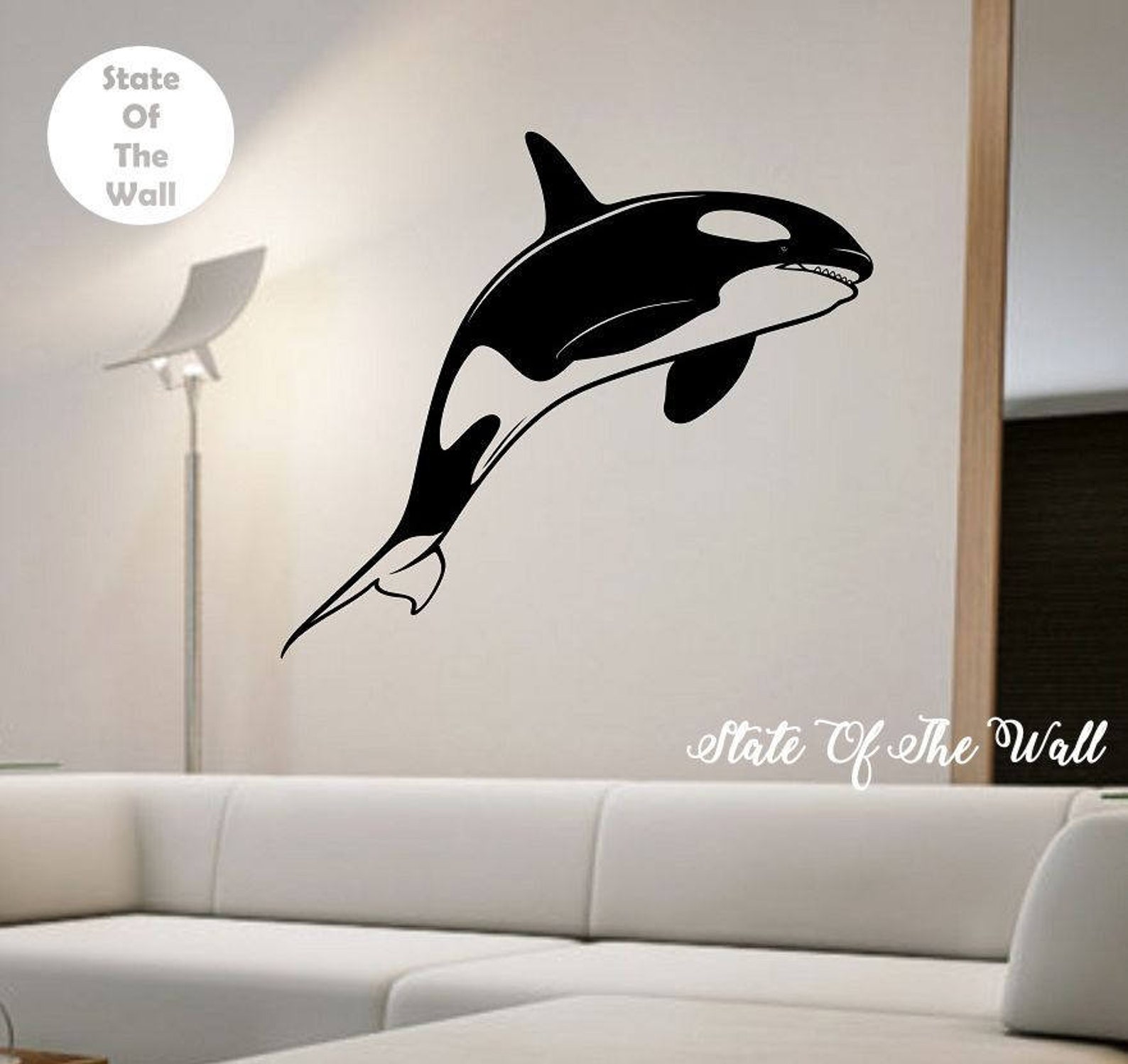 Orca Whale Killer Whale Vinyl Wall Decal Sticker Art Decor - Etsy