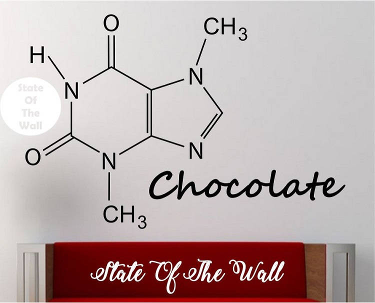 Chocolate Molecule Wall Decal Vinyl Sticker Art Decor Bedroom | Etsy