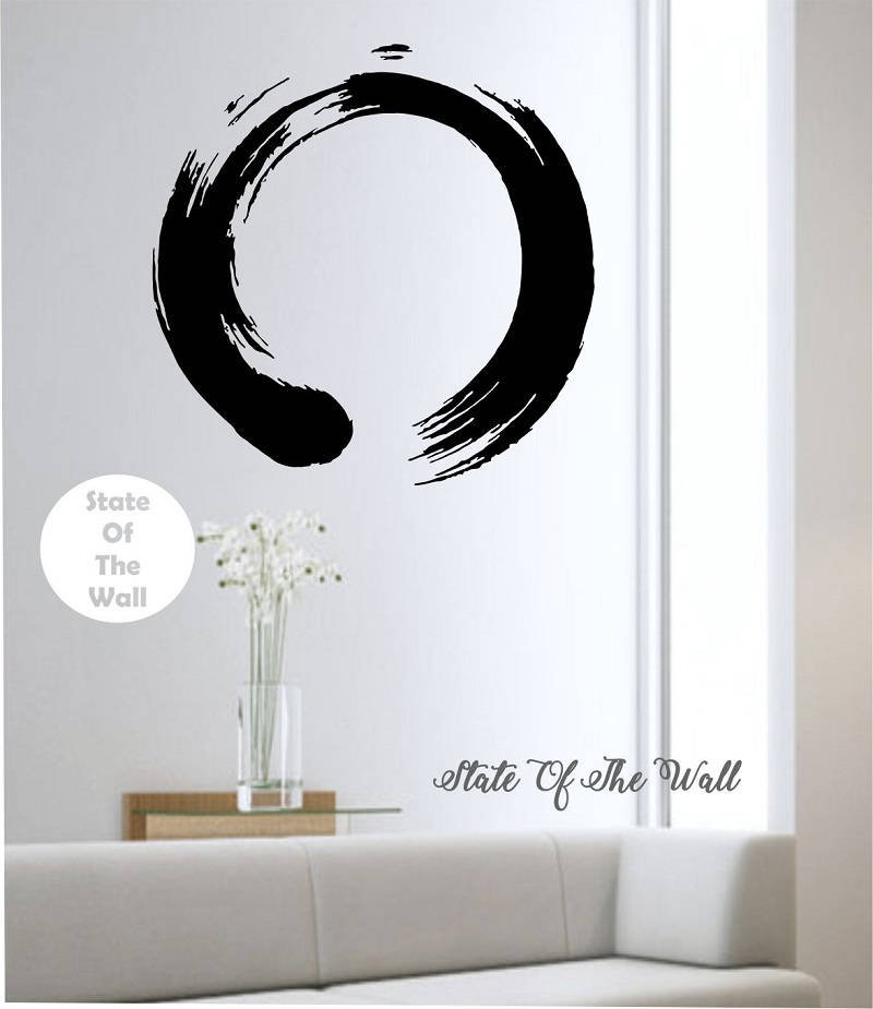 Zen Circle Wall Decal Vinyl Sticker Art Decor Bedroom Design - Etsy