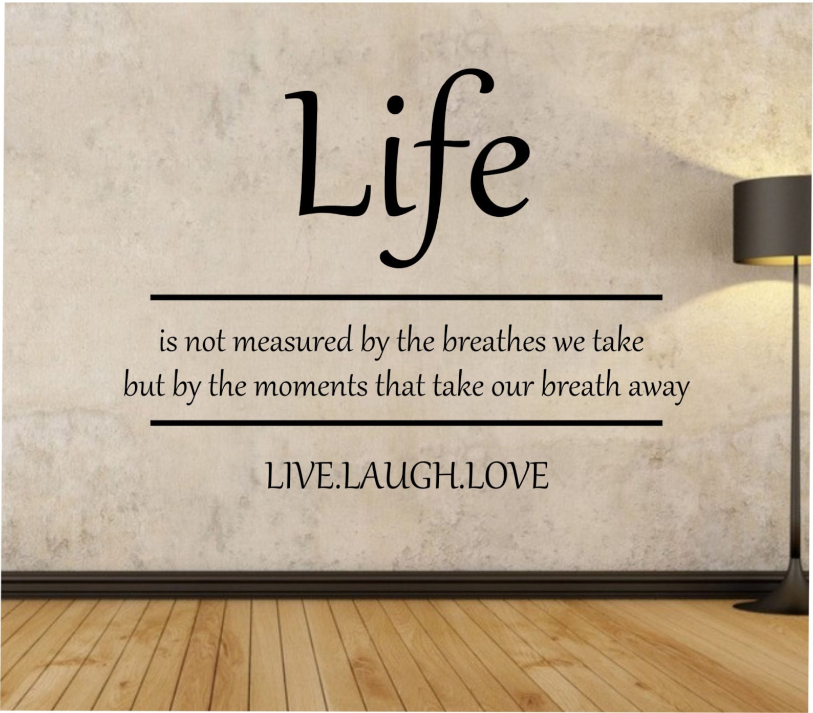 Life Quote Wall Decal Vinyl Sticker Art Decor Bedroom Design | Etsy