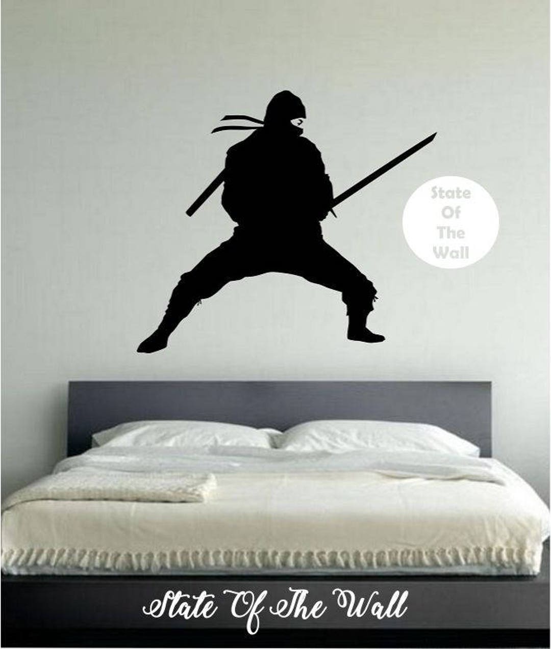 Ninja Wall Decal NINJA STANCE Sticker Art Decor Bedroom Design Mural ...