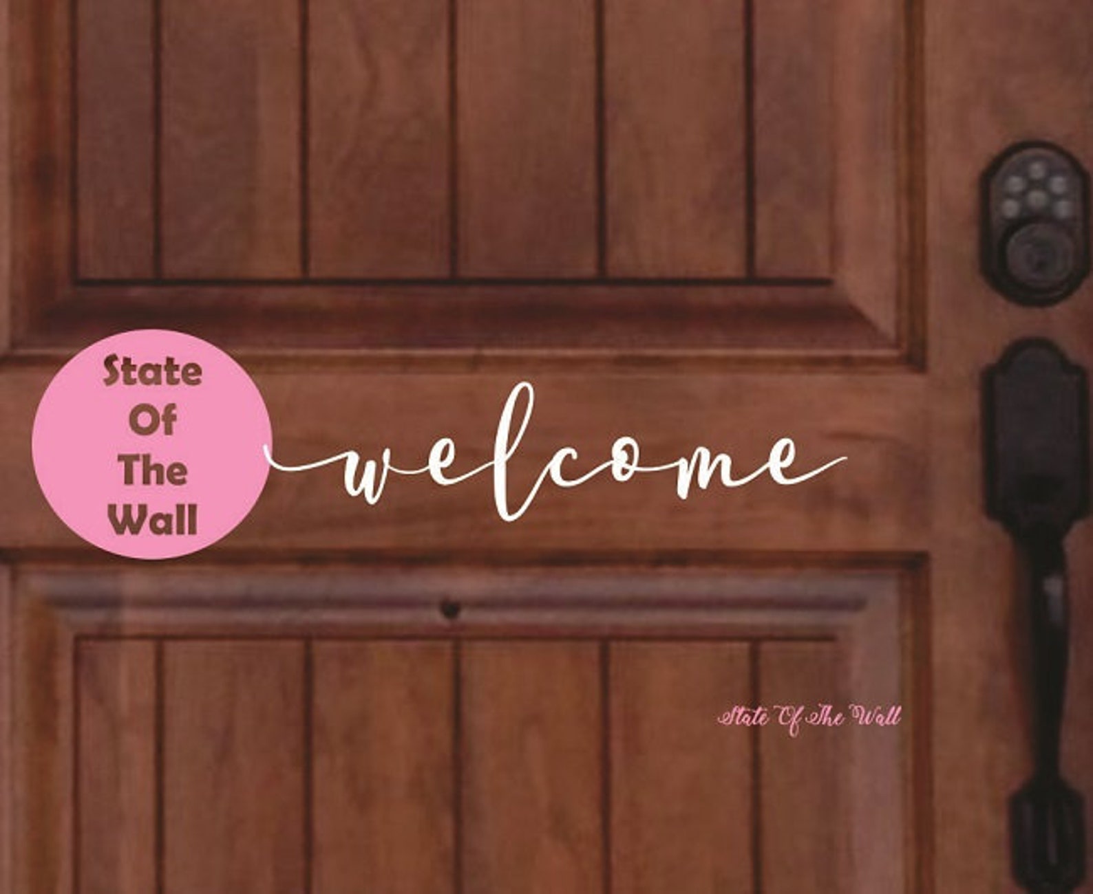 Welcome Door Decal Sicker Art Decor Bedroom Design Hone Decor Kitchen ...