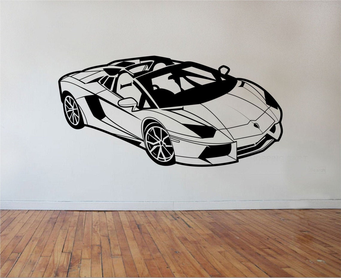 Sports Car Wall Decal Vinyl Sticker Art Decor Bedroom Design - Etsy