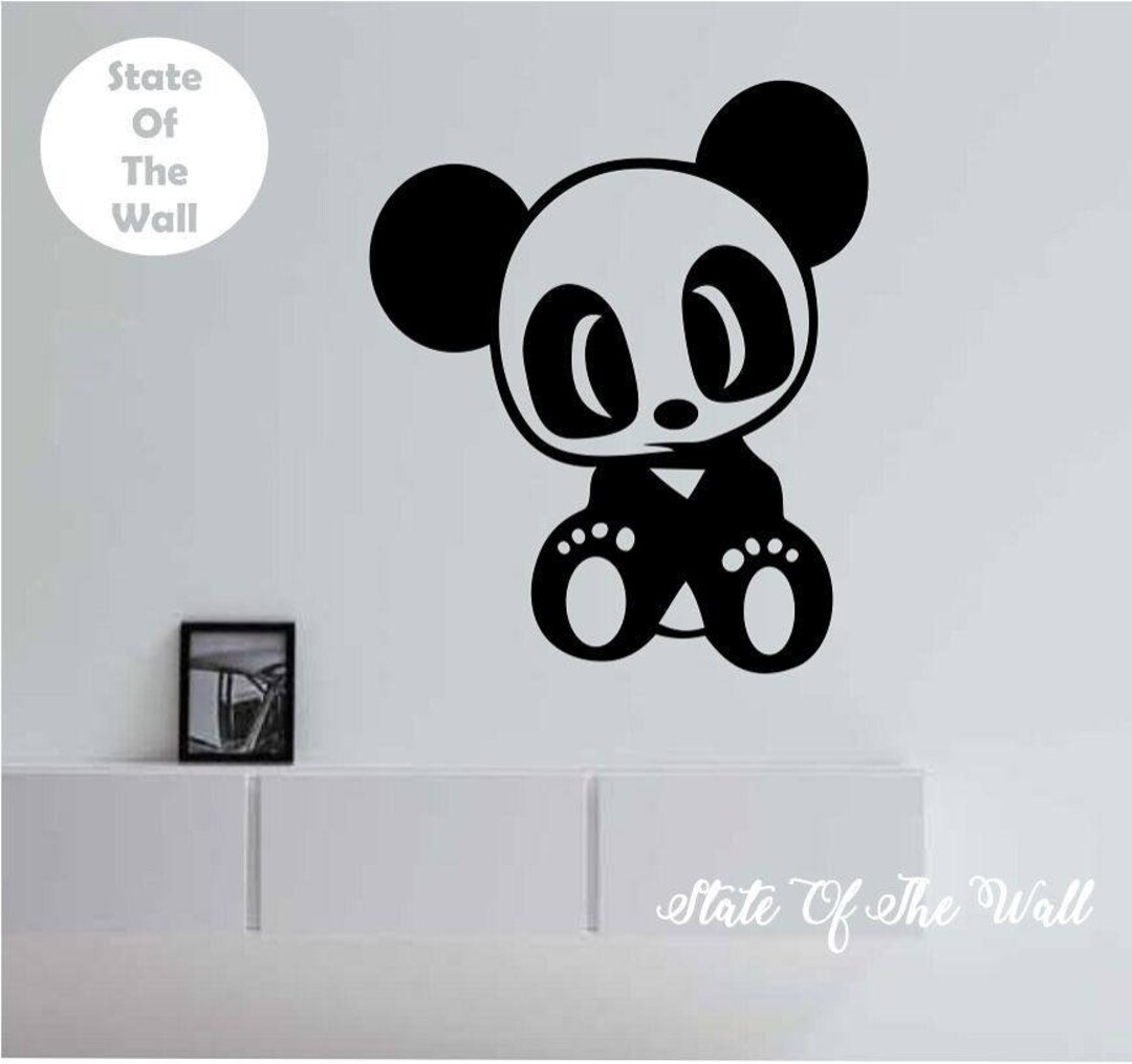 Baby Panda Japan Japanese Animal Vinyl Wall Decal Sticker Art Decor ...