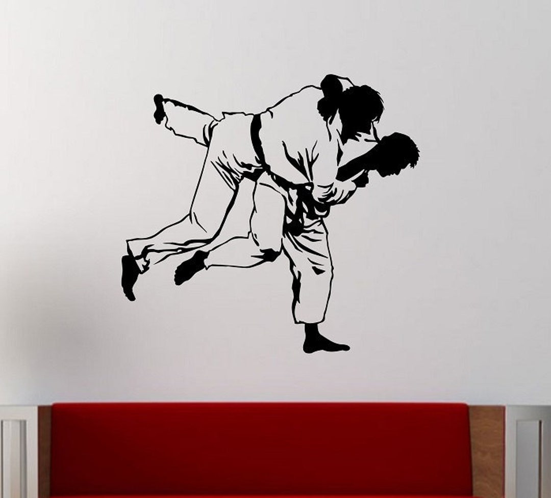 Ju Jitsu Wall Decal Karate Vinyl Sticker Art Decor Bedroom Design Mural ...