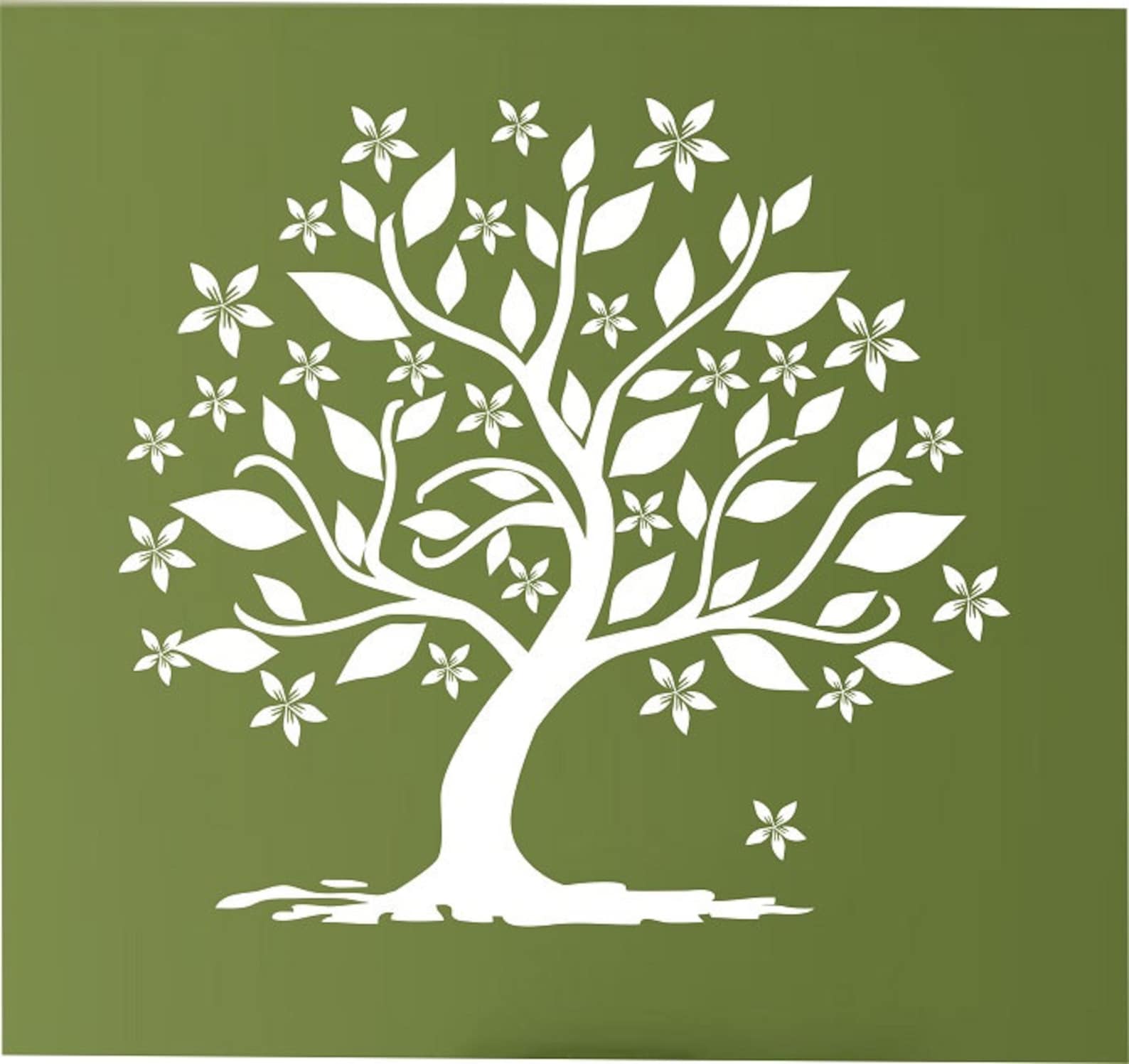 Tree Flower Vinyl Wall Decal Sticker Art Decor Bedroom Design - Etsy