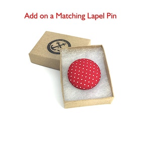 Red and White Polka Dot Pocket Square, Red Pocket Square, White Polka ...