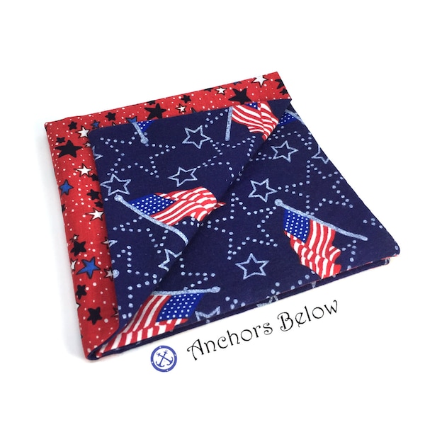 American Flag Pocket Squares - Etsy