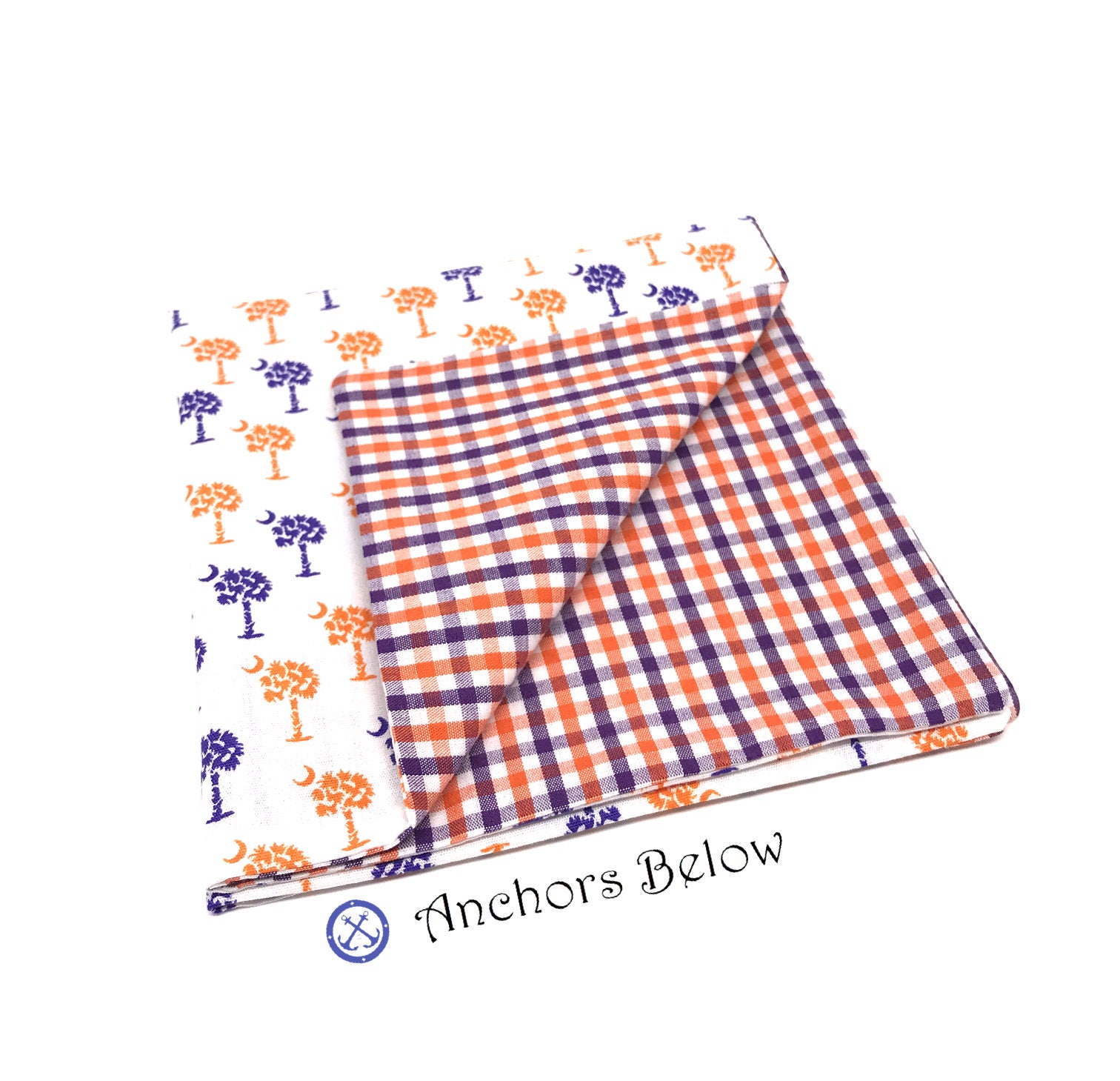 Clemson Pocket Square, Orange and Purple Pocket Square, Orange and ...