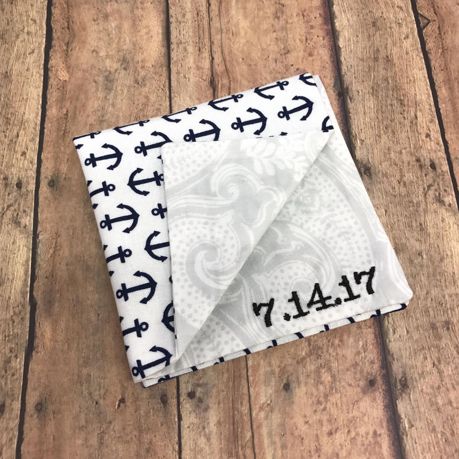 ADD ON Custom Embroidery Pocket Square - Embroidered Pocket Square ...