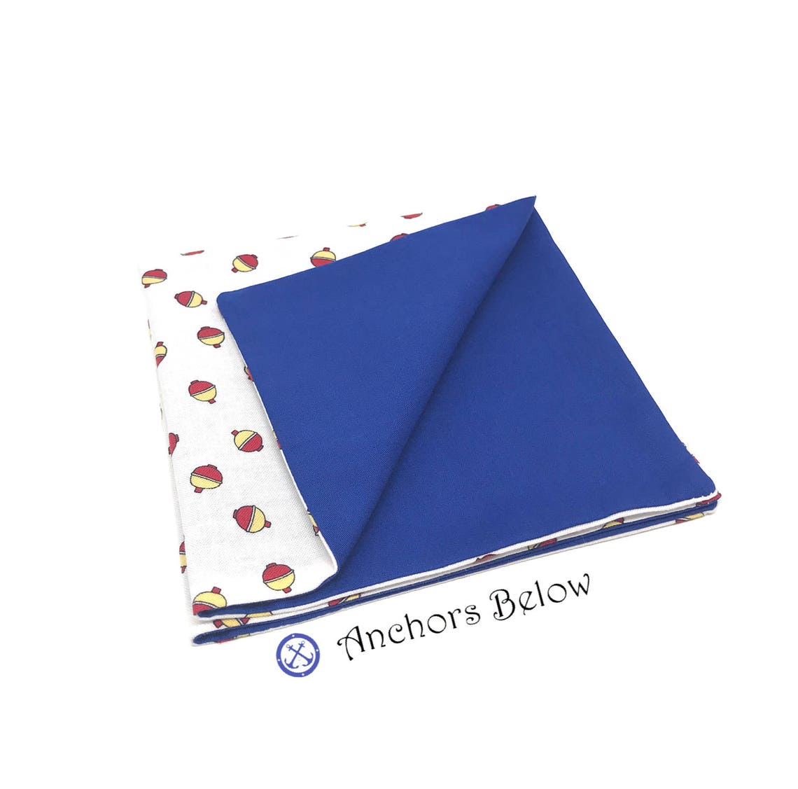 Fishing Pocket Square Bobber Pocket Square Solid Blue Pocket - Etsy