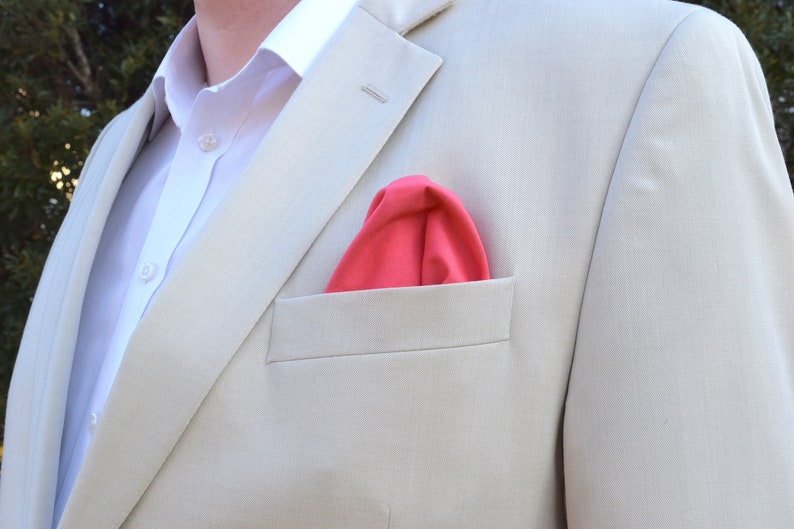 Flamingo Pocket Square Pink Pocket Square Spring Pocket | Etsy