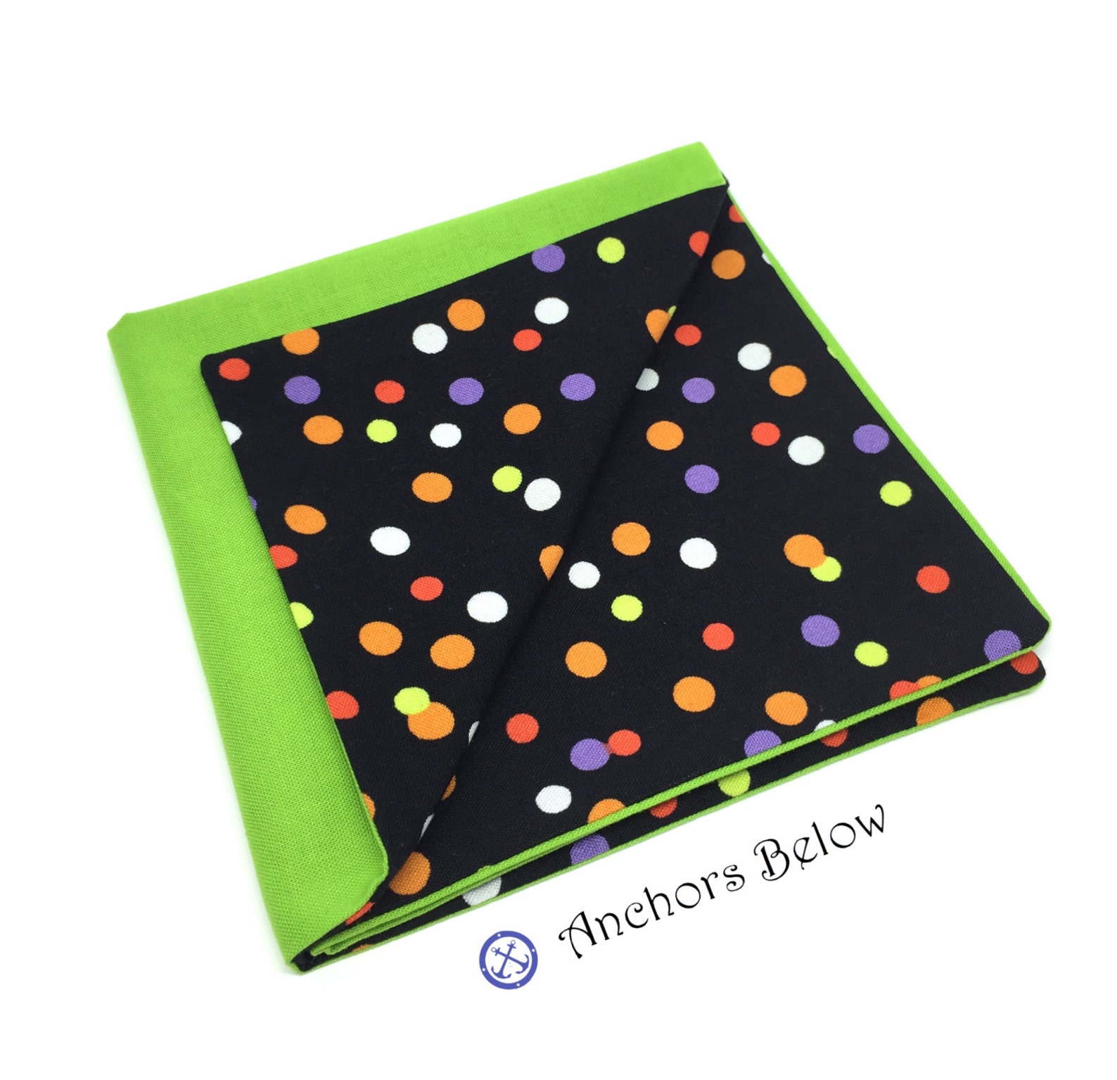 Halloween Pocket Square Polka Dot Pocket Square Green Pocket - Etsy