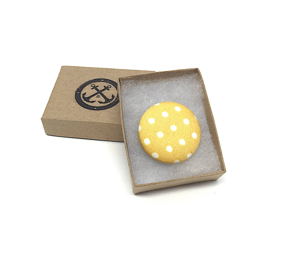Magnetic Lapel Pin, Medium Polka Dot Lapel Pin, Blue Scarf Fastener ...