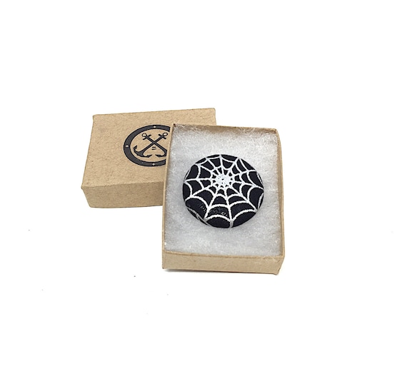 Spider Web Lapel Pin Halloween Magnetic Lapel Pin Halloween | Etsy