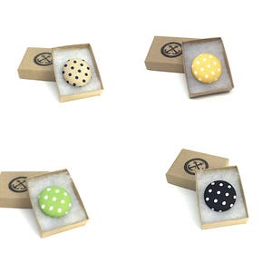 Magnetic Lapel Pin, Medium Polka Dot Lapel Pin, Blue Scarf Fastener ...