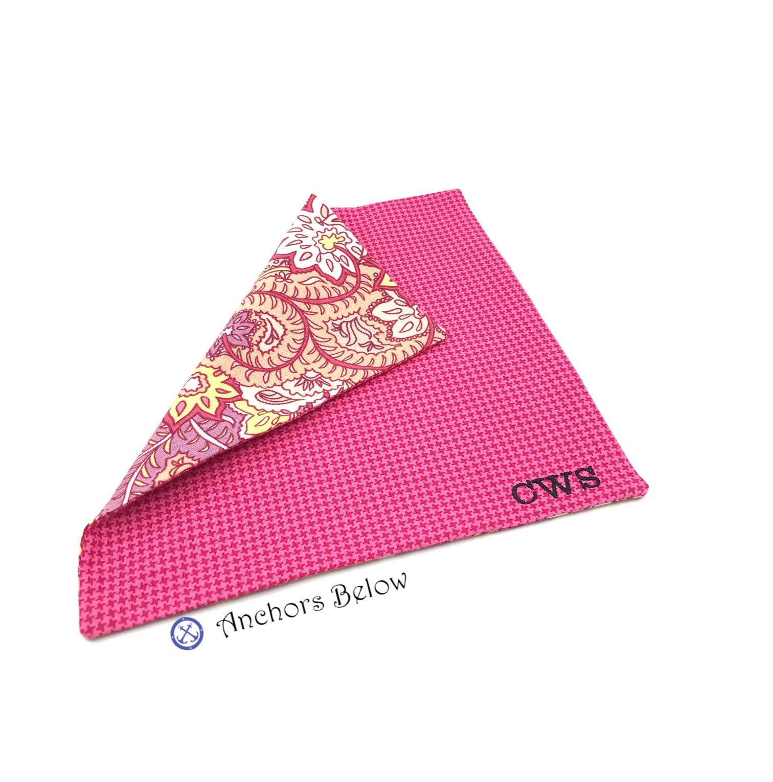 ADD ON Custom Embroidery Pocket Square - Embroidered Pocket Square ...