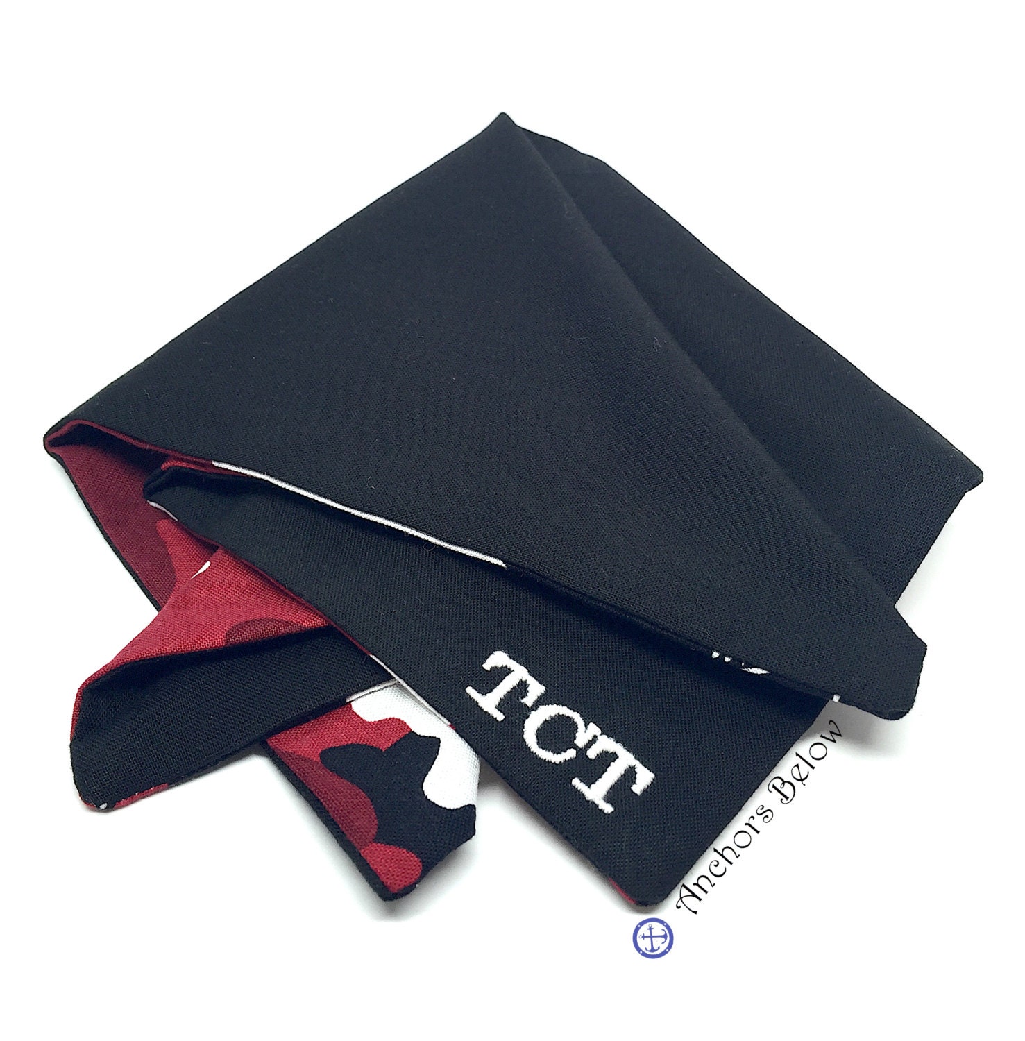 ADD ON Custom Embroidery Pocket Square - Embroidered Pocket Square ...