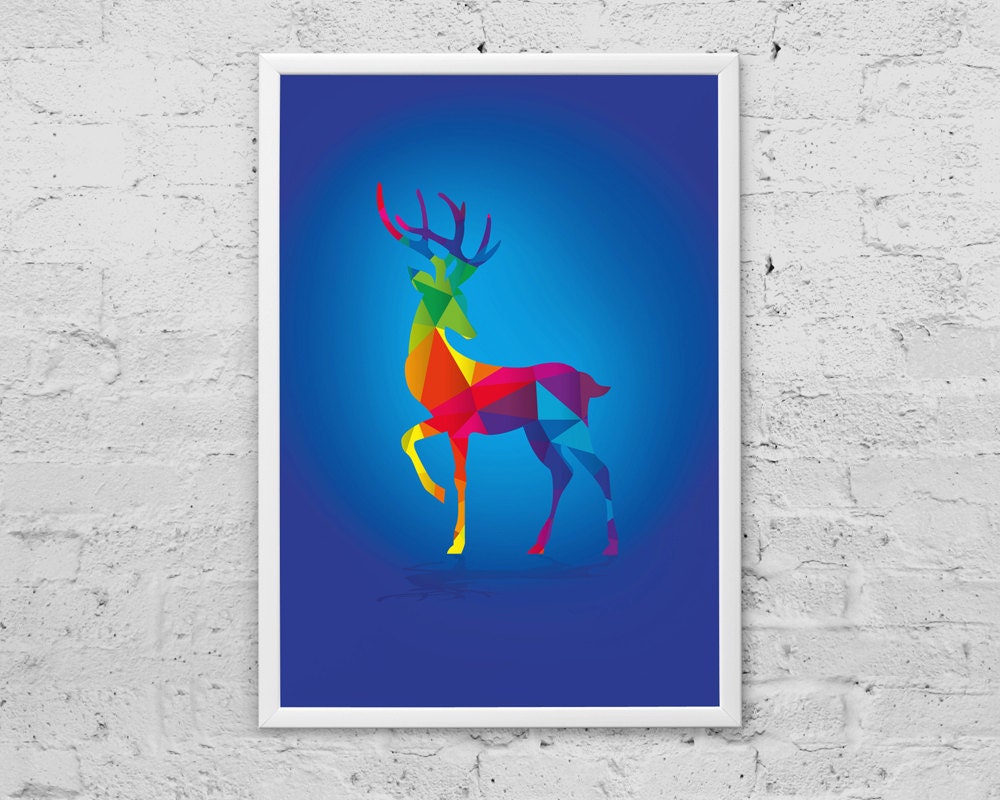 Full Collection geometric Animals Collection Art Print 4 - Etsy