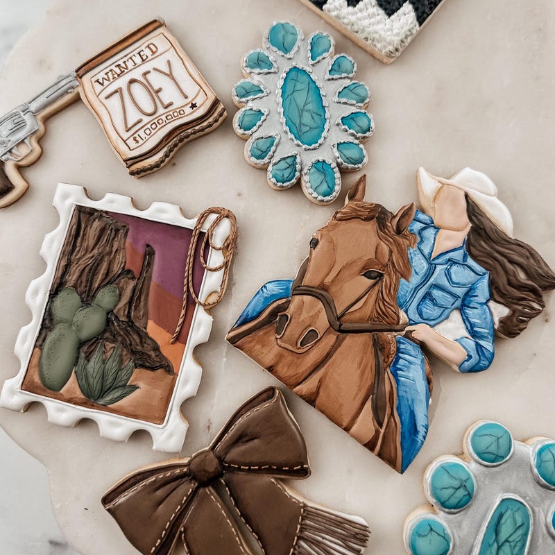 Western Theme Cookies - Etsy