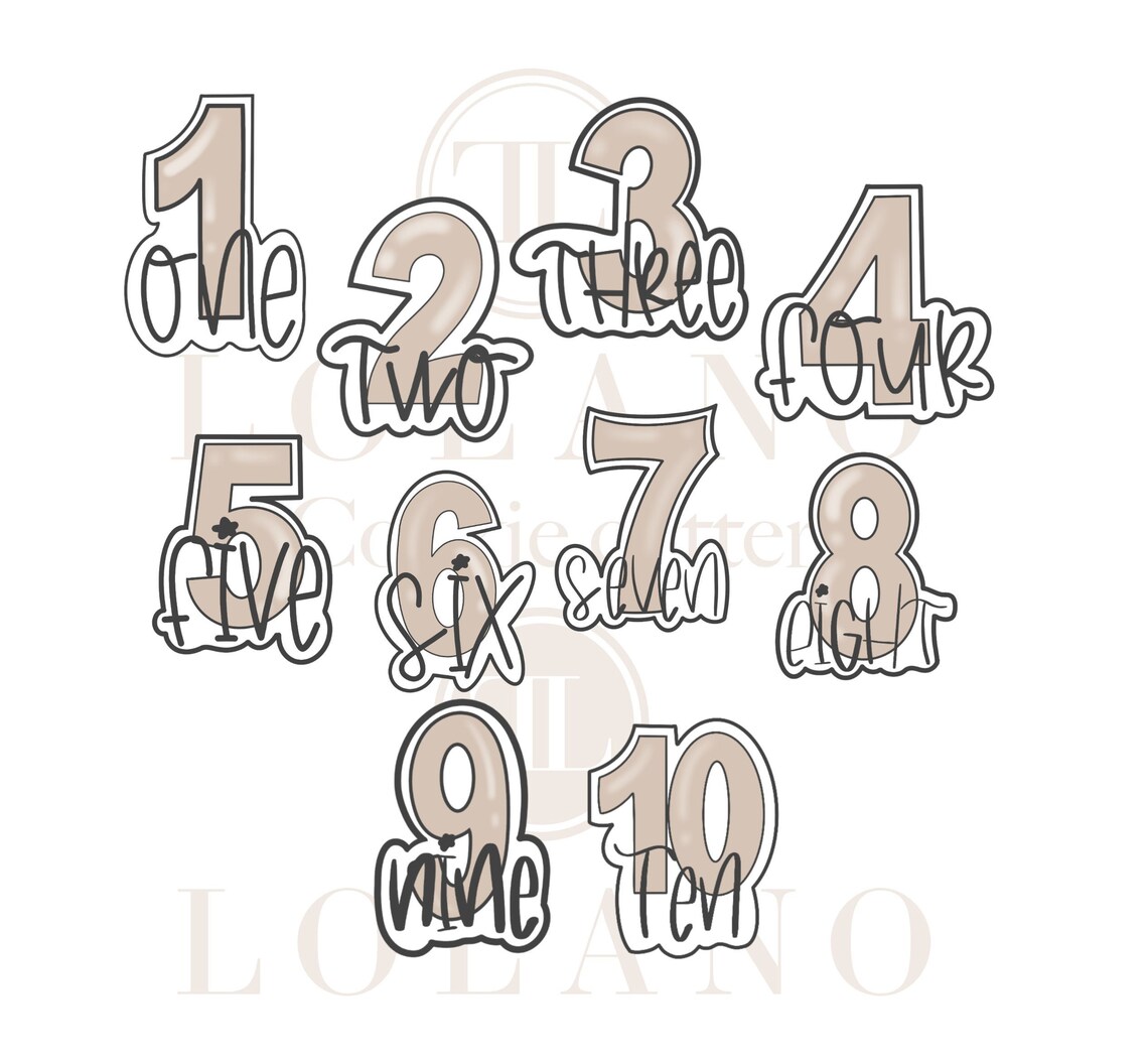 Cute Number Cookie Cutters - Etsy