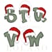 A-Z Christmas Letters With Santa Hat Cookie Cutters - Etsy