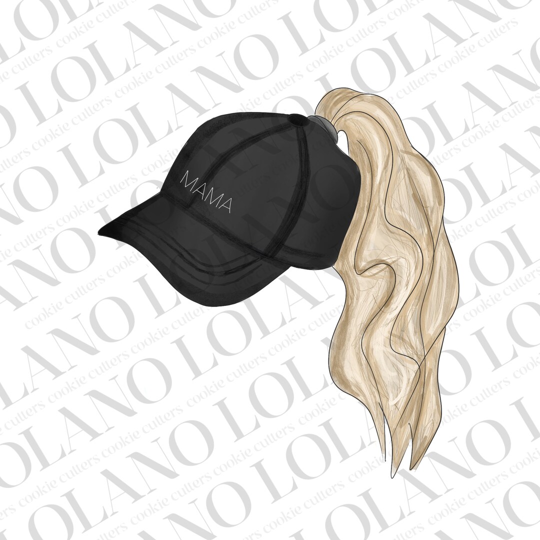 Mother’s Day Hat With Ponytail Cookie Cutter - Etsy